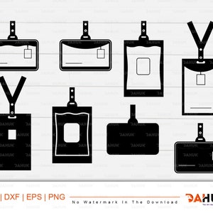 Name Tag SVG Files ID Card SVG Name Tag Dxf Name Tag Blank - Etsy