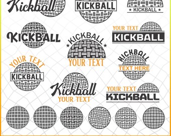 Kickball SVG 16 Design, Kickball PNG, Kickball Vector, Kickball SVG ...