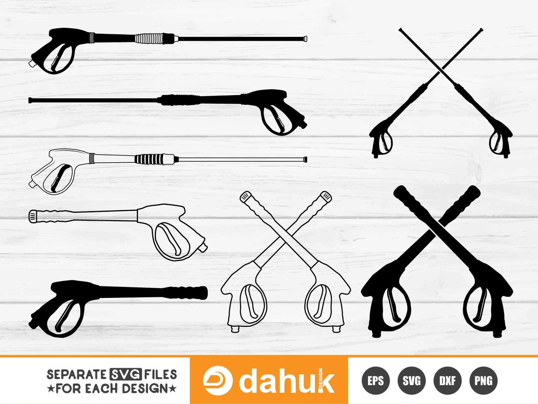Pressure Washer Gun SVG, Power Washing Gun, Washer Gun Clipart ...