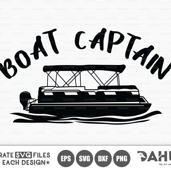 Pontoon Boat Svg - Etsy
