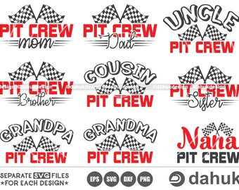 Racing Pit Crew Svg | Etsy