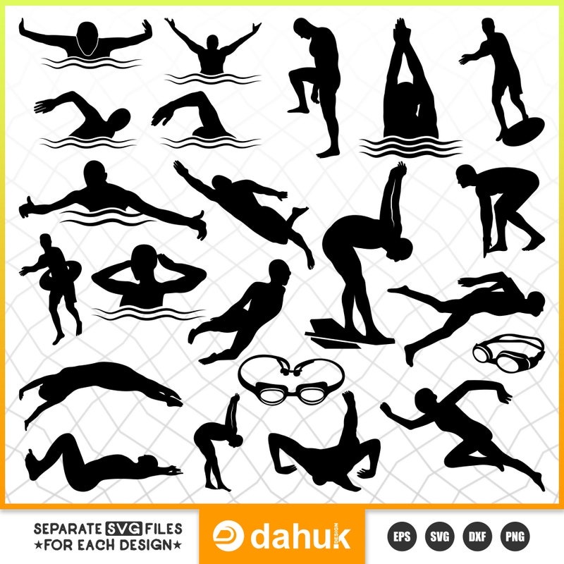 Swim Svg - Etsy