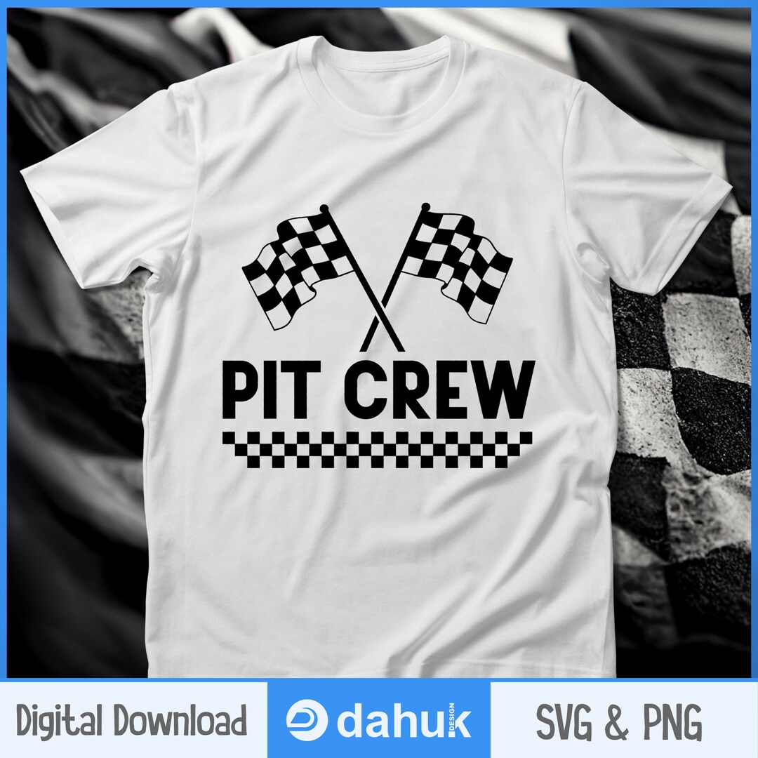 Pit Crew SVG, Race Flag Svg, Pit Crew SVG, Pit Crew Party Shirt SVG ...