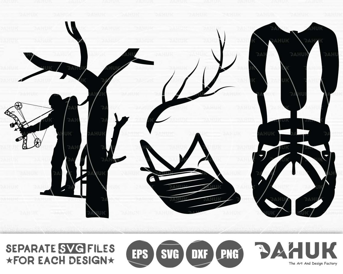 Bowhunter in Tree Stand Patriotic Bowhunter Bowhunter Svg - Etsy