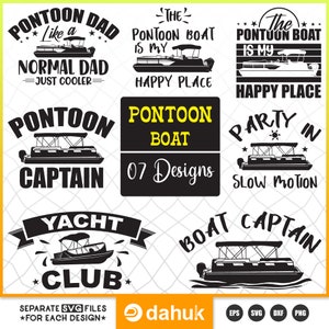 Pontoon Boat SVG Bundle, Party in Slow Motion Svg - Etsy
