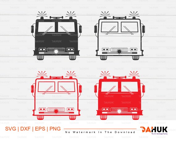 Fire truck svg File Fire service svg truck svg Fire svg | Etsy