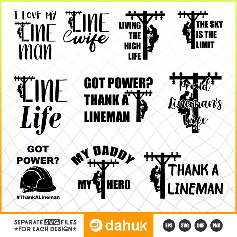 Lineman Svg - Etsy