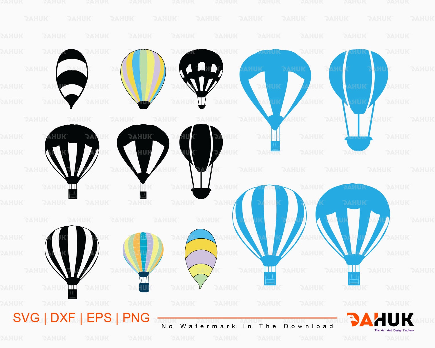 Hot Air Balloons Svg Air Balloon Vinyl Air Balloons Eps | Etsy