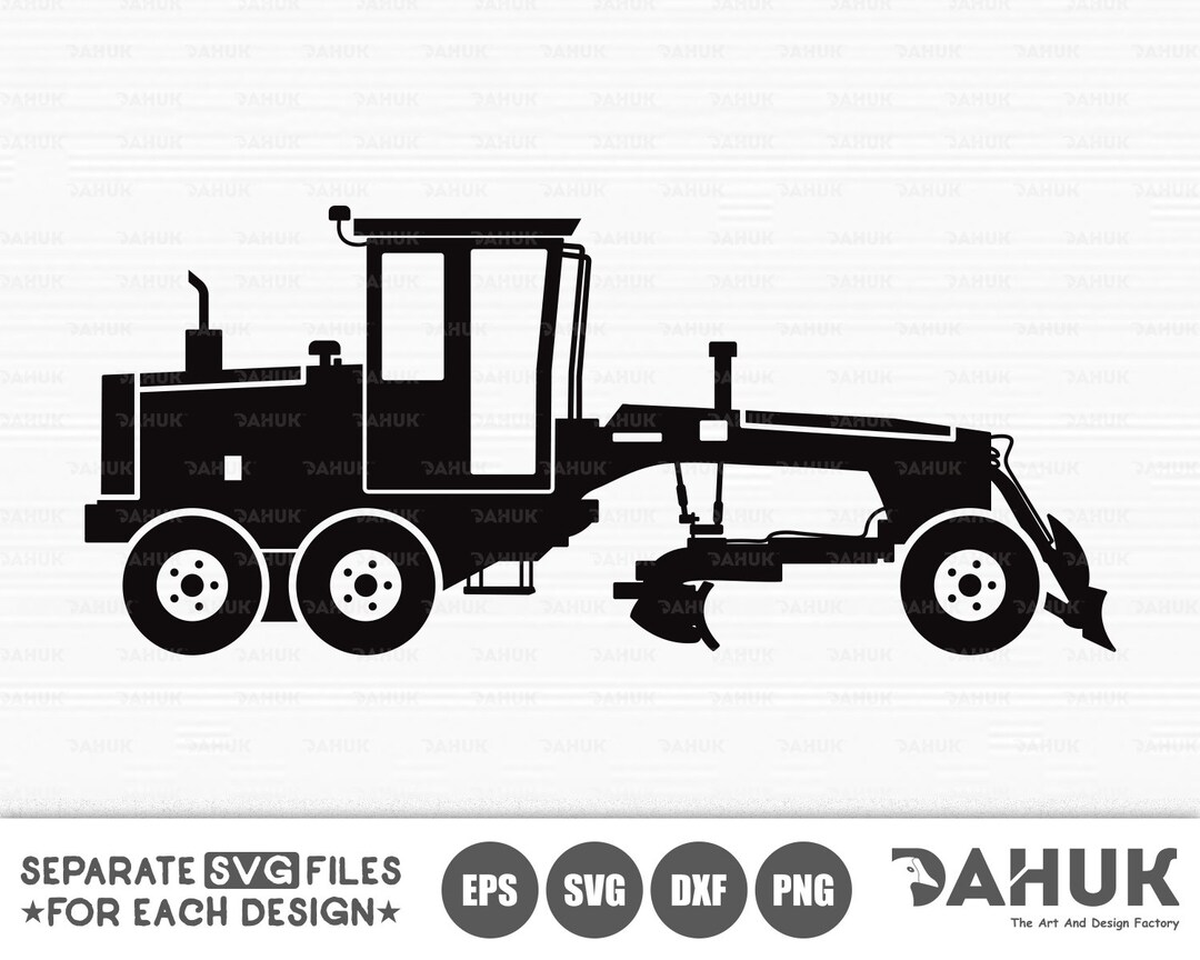 Motor Grader Svg, Road Grader Svg, Construction Vector, Cut File, for ...