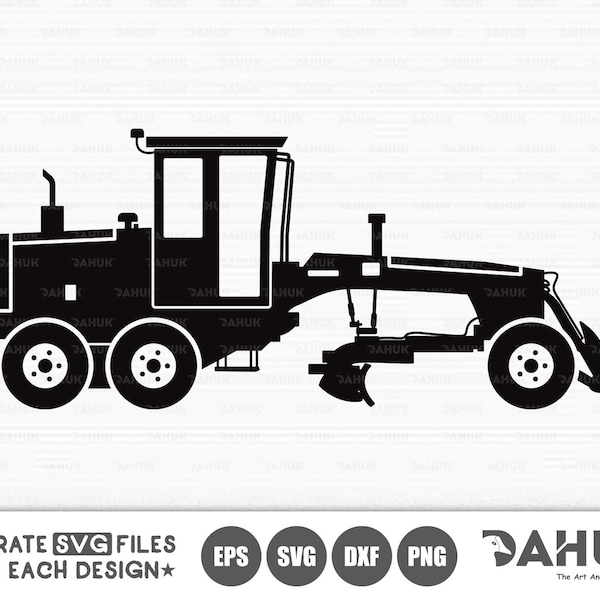 Road Grader Svg - Etsy