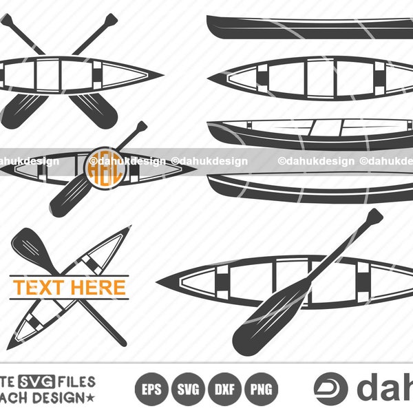 Canoe Svg - Etsy