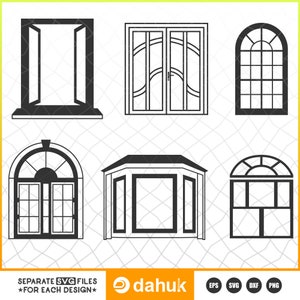 Windows Svg, Windows Bundle, Casement Svg, Window Frame Svg, Windows ...