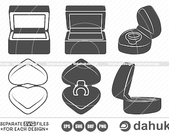 Ring Box Svg - Etsy UK