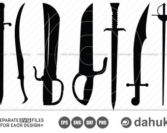 Dagger Dxf Clipart - Etsy