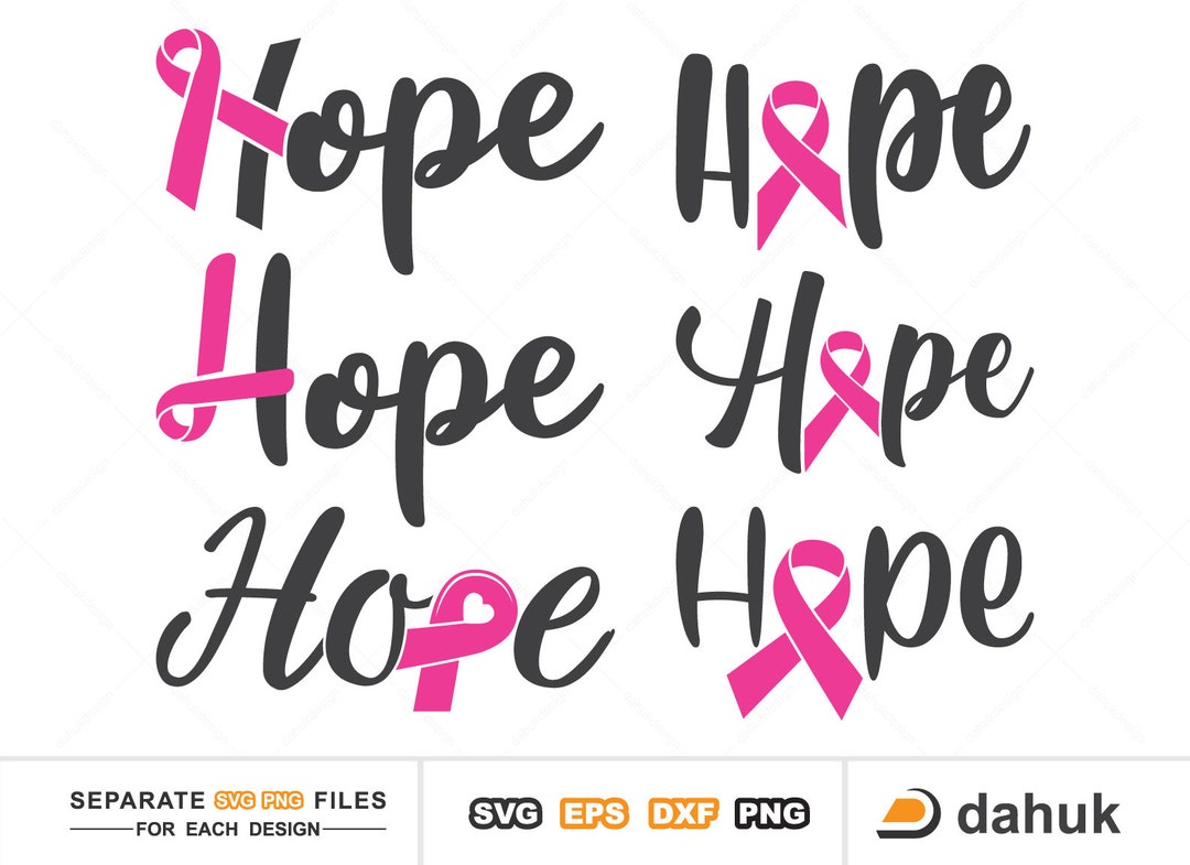 Hope SVG, Breast Cancer Svg, Hope SVG Bundle, Cancer Awareness Svg, SVG ...