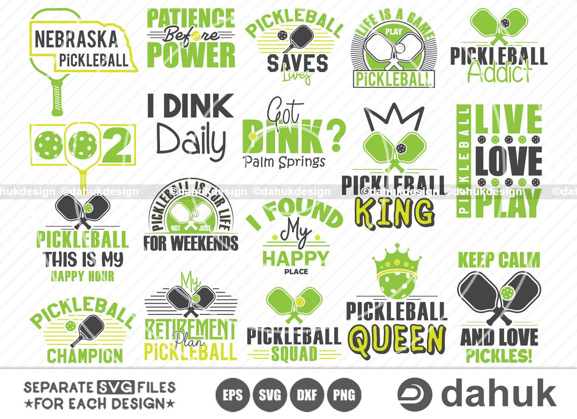 Pickleball Saying Bundle Pickleball Bundle SVG Pickleball - Etsy