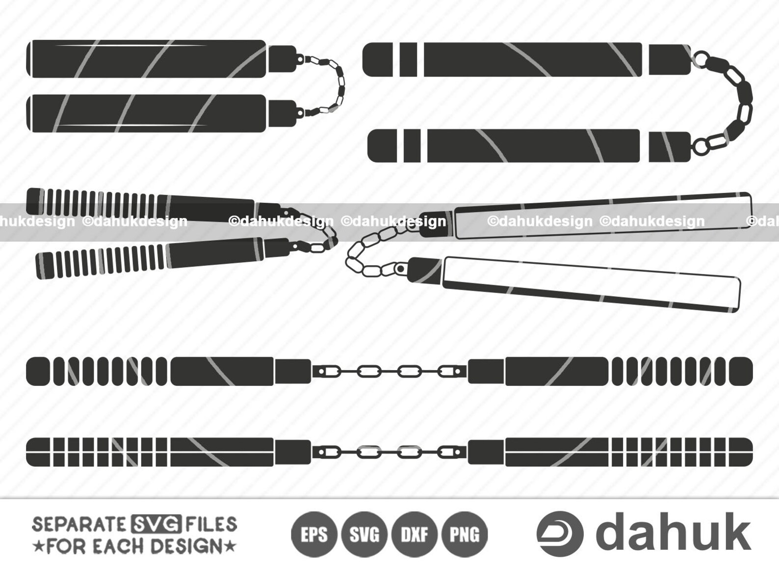 Nunchucks svg Nunchucks icons Martial Arts Svg Nunchucks | Etsy