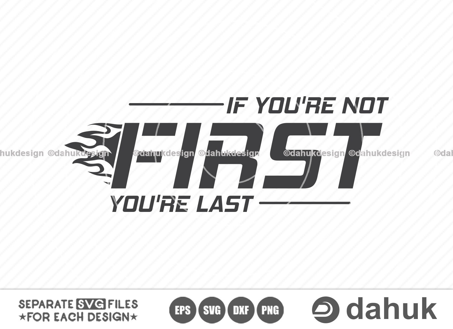 If You're Not First You're Last Car Racing SVG - Etsy