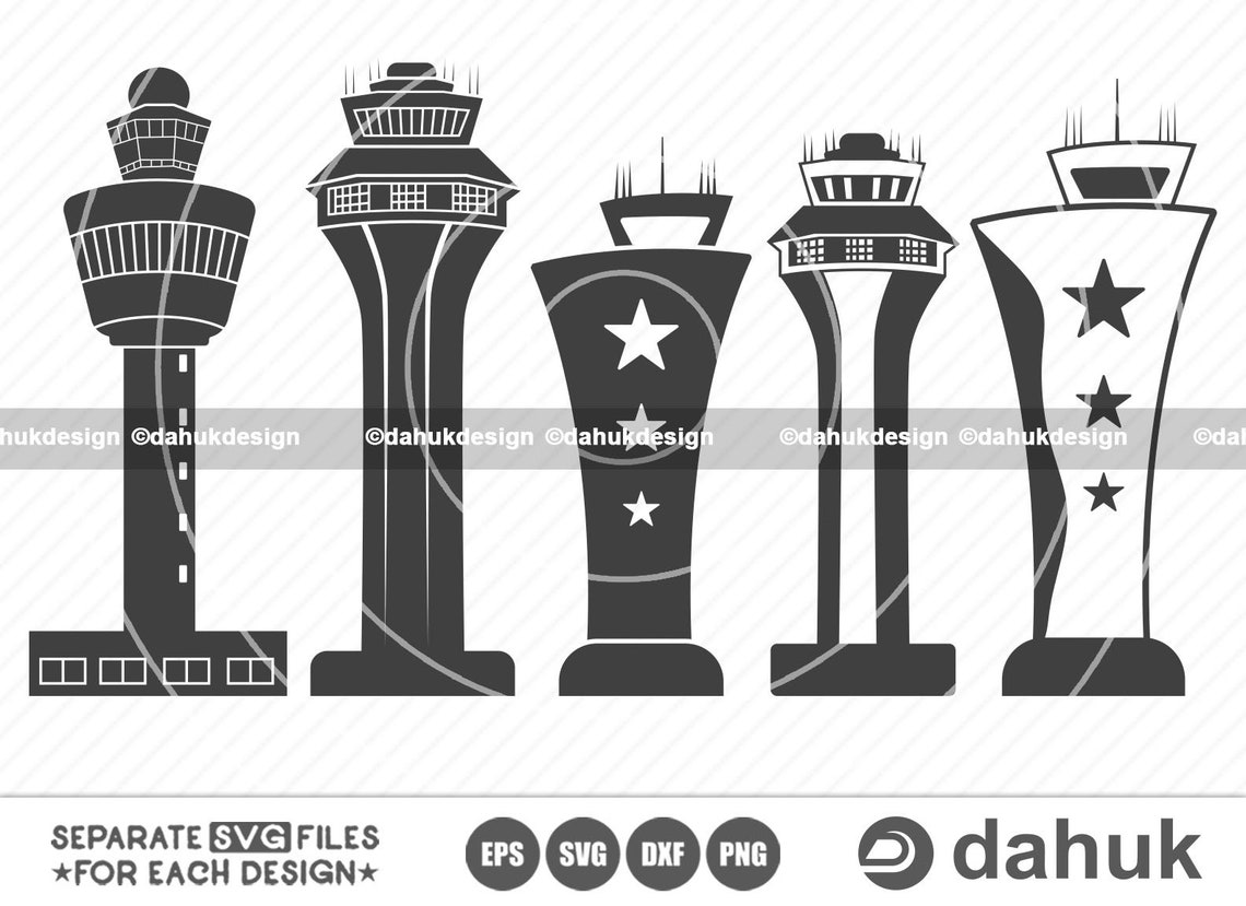 Control Tower SVG Air Traffic Control Tower SVG Control - Etsy