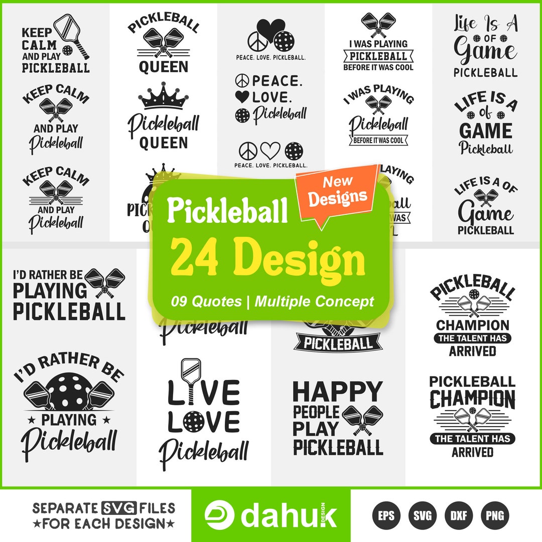 Pickleball SVG, Pickleball Svg Bundle, Pickleball Cricut Files ...