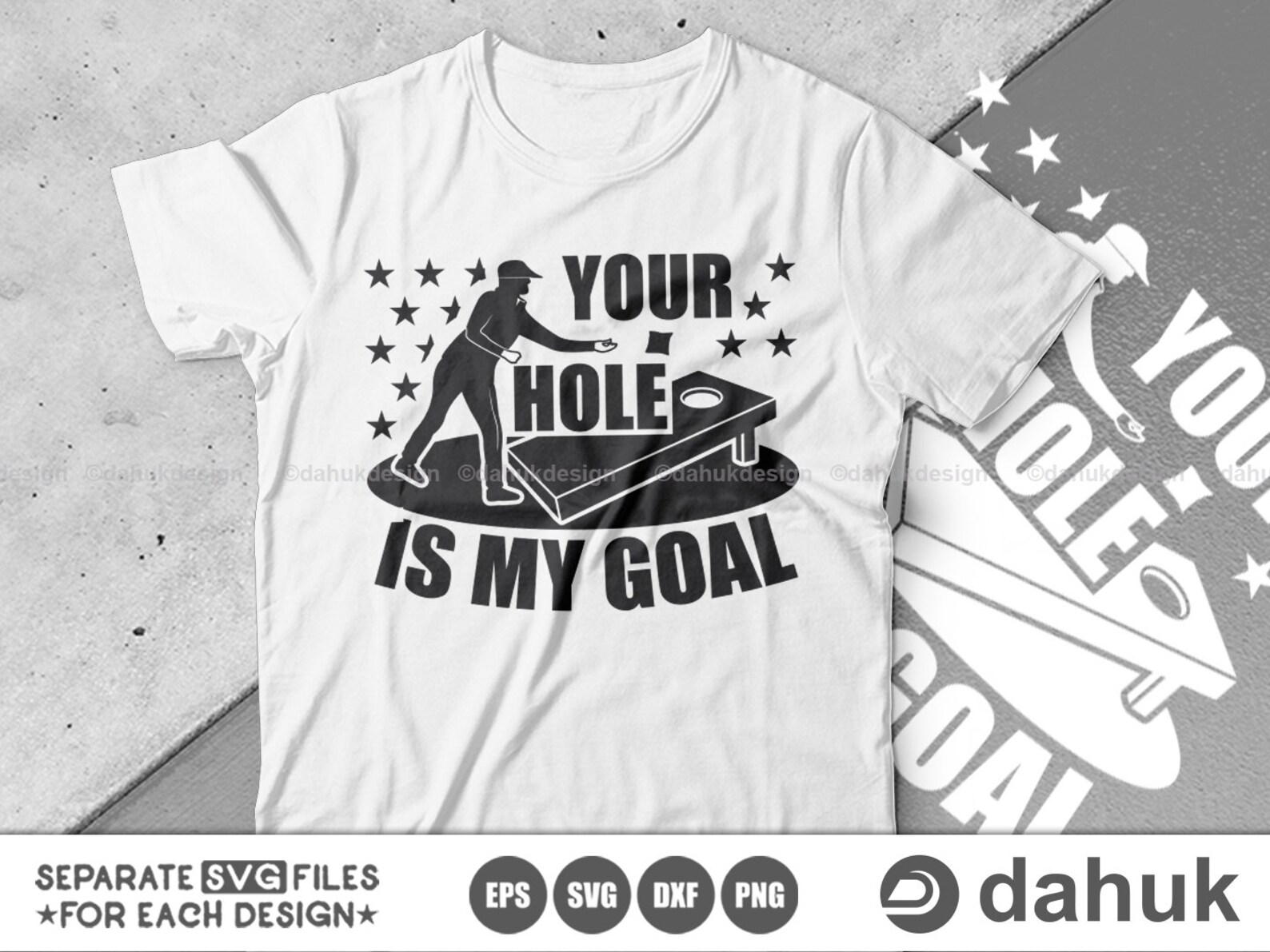 Your Hole Is My Goal SVG Cornhole Quotes SVG Cornhole Player | Etsy