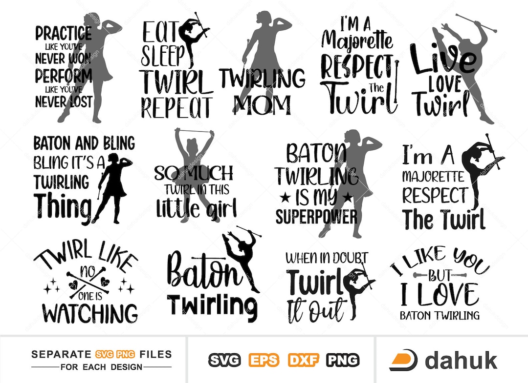 Baton Twirling SVG, Twirling SVG, Baton Svg, SVG Cutting Files for All ...