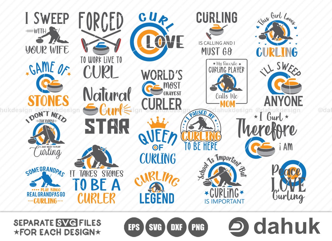 Curling SVG Bundle, Curling Tshirt SVG - Etsy