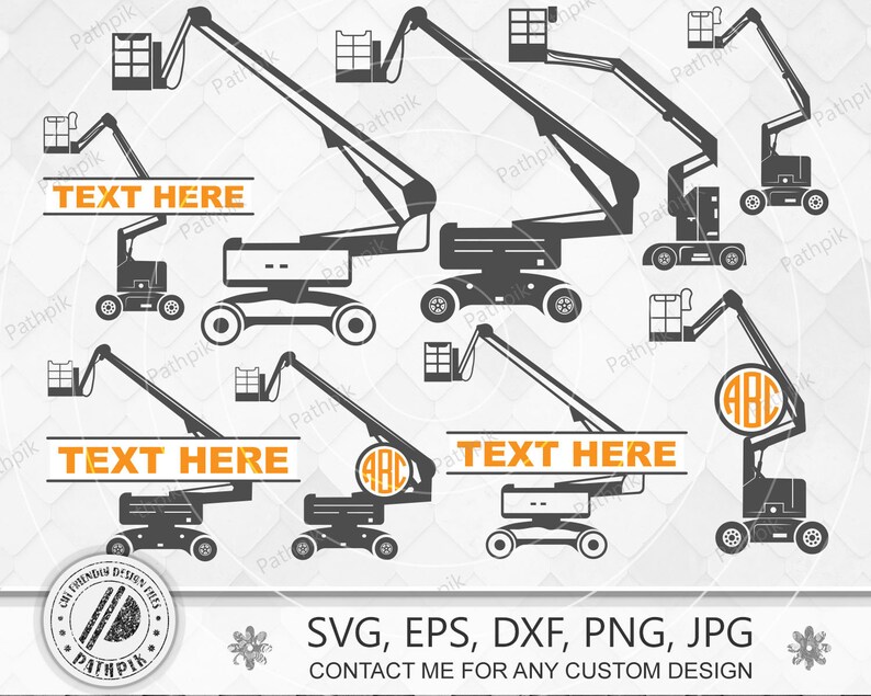 Cherry Picker SVG Cherry Picker Vector Bucket Truck SVG - Etsy