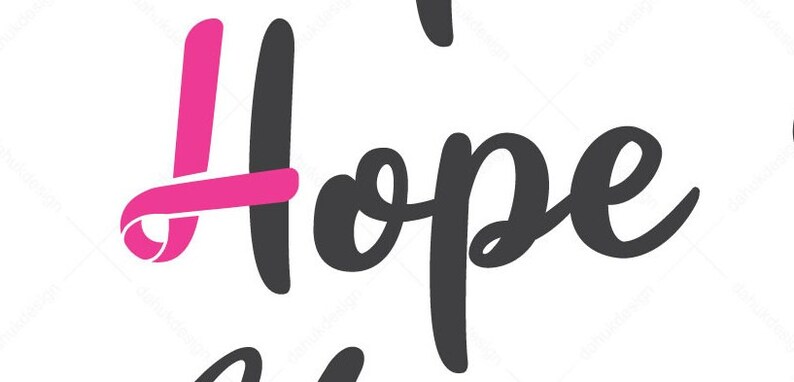 Hope SVG Breast Cancer Svg Hope SVG Bundle Cancer Awareness - Etsy