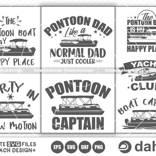 Party in Slow Motion Svg Boat Svg Lake Cut File for - Etsy