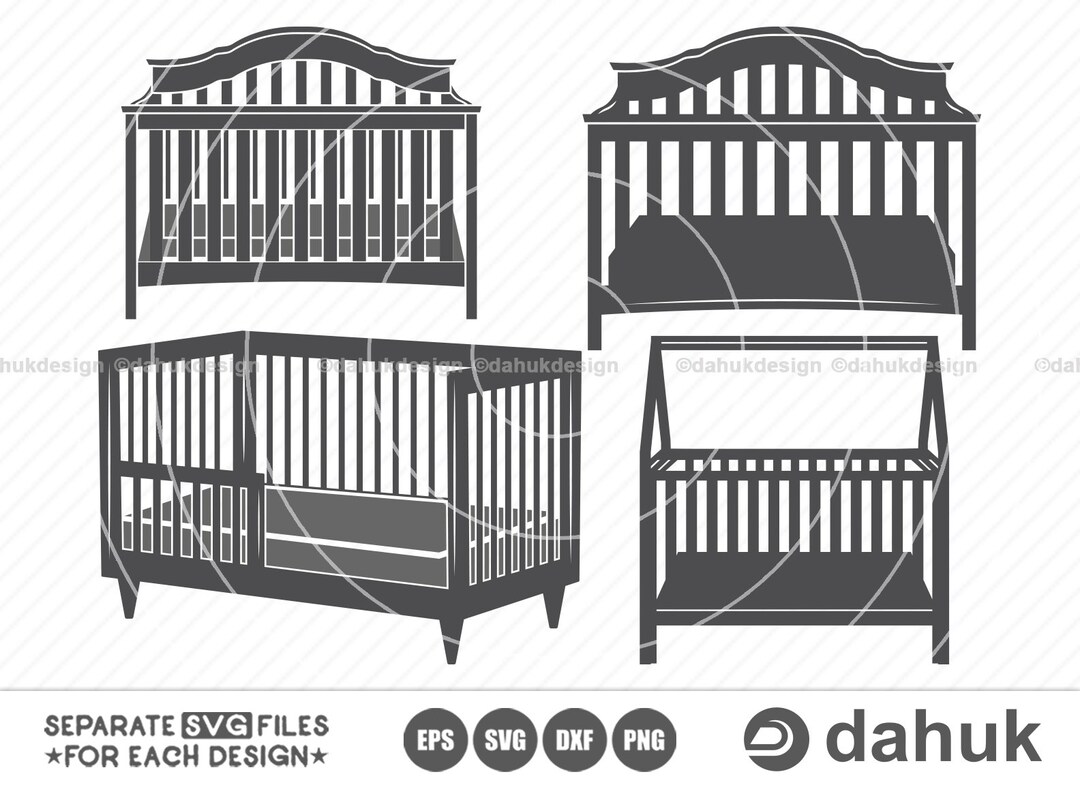 Baby Crib SVG, Baby Svg, Child Svg, Baby Crib Silhouette SVG - Etsy UK