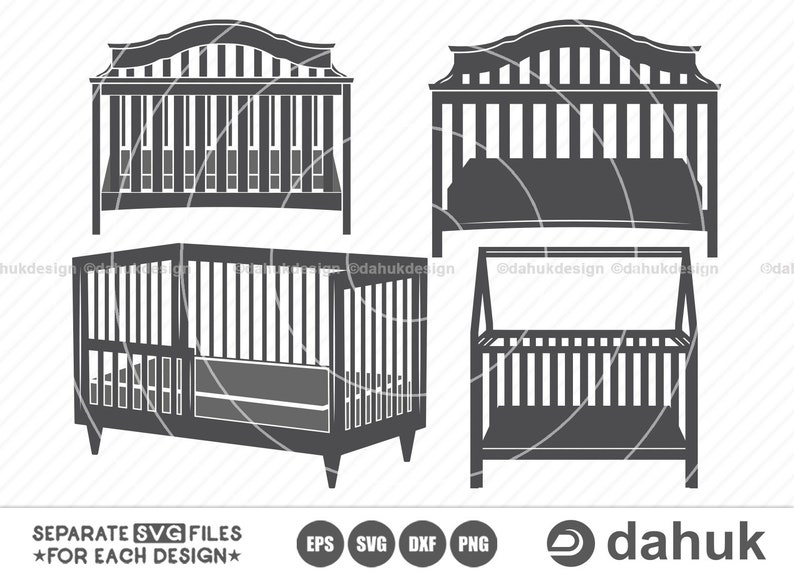 Baby Crib SVG Baby Svg Child Svg Baby Crib Silhouette SVG - Etsy