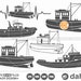 Tugboat SVG Tug Boat SVG Tugboat Vector Tugboat Silhouette - Etsy