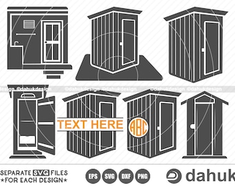 Outhouse Svg File - Etsy