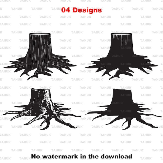 Tree Stump Silhouette