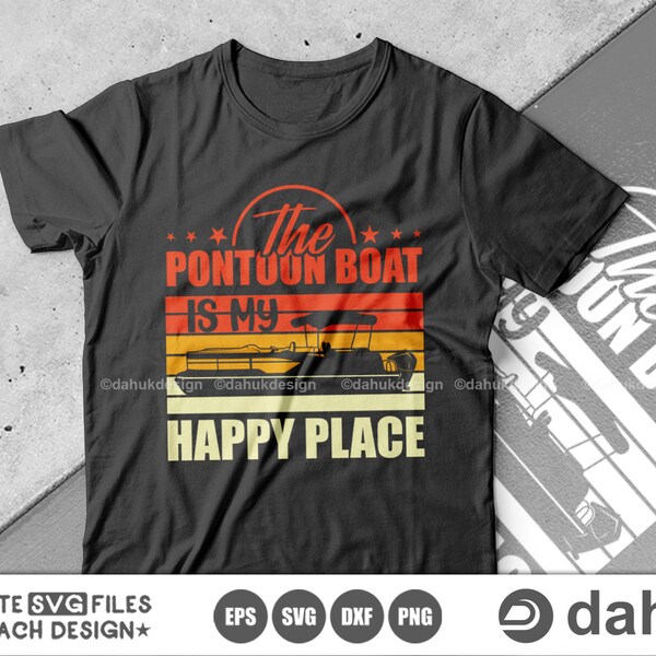 Pontoon Boat Svg - Etsy