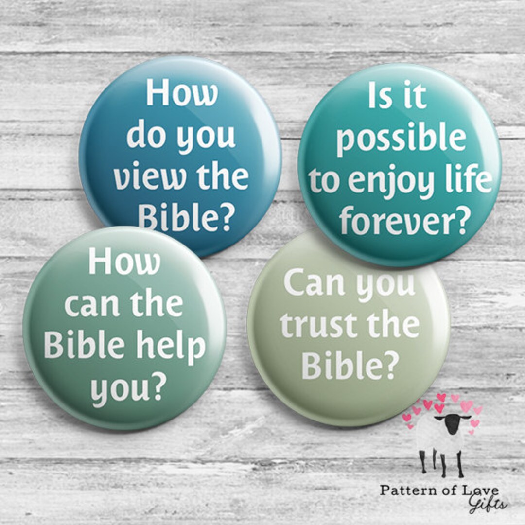 Conversation Starter Buttons - JW Ministry - Etsy