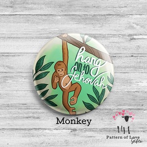 Hang Onto Jehovah - Cute Animals - JW Kids Ministry Gifts - Etsy