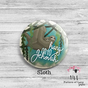 Hang Onto Jehovah - Cute Animals - JW Kids Ministry Gifts - Etsy