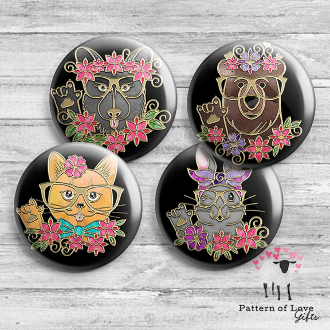 ASL - "i Love You" Sign Language Buttons - Etsy