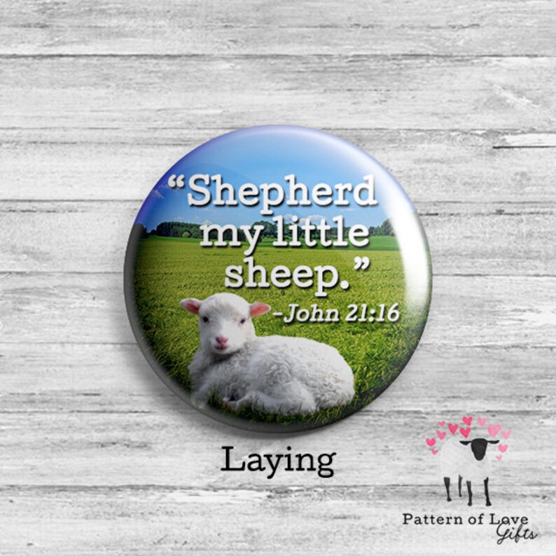 Elder Appreciation - Shepherd My Little Sheep - John 21:16 Button - Etsy