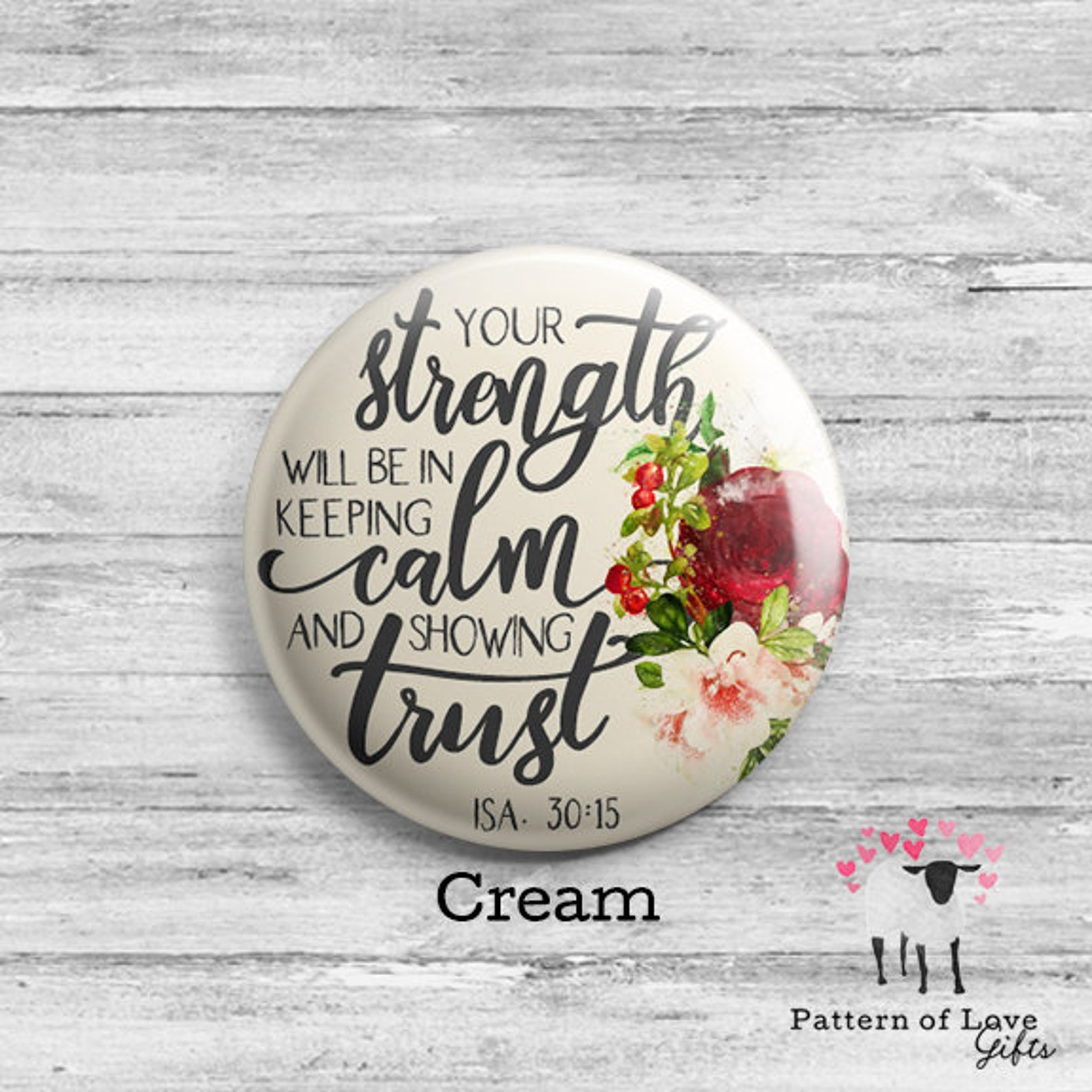 Your Strength Will Be in Keeping Calm and Showing Trust. - Etsy