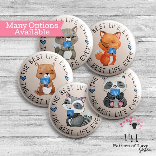 Assorted Best Life Ever Button Pin Set Jw Gifts Jw - Etsy