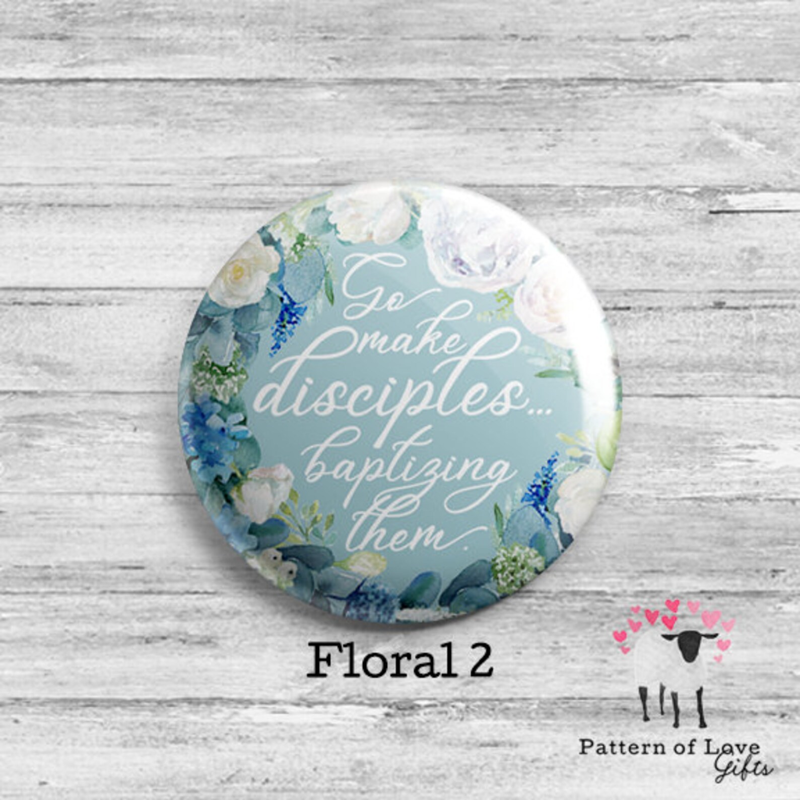 Go Therefore and Make Disciples...baptizing Them Matthew - Etsy