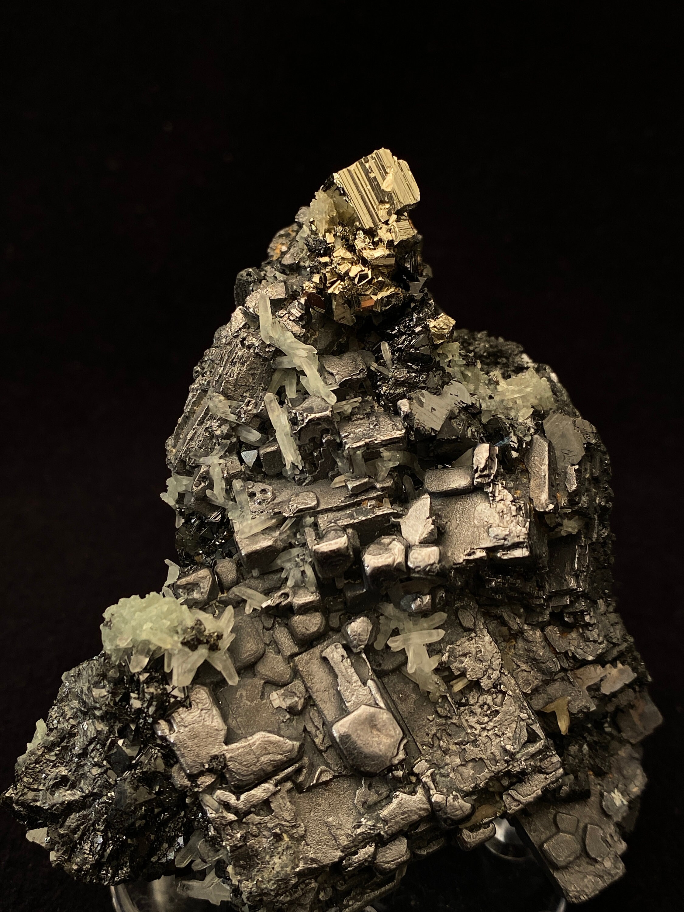 A Rare Specimen of Skeletal Galena, Sphalerite-marmatite, Chalcopyrite ...