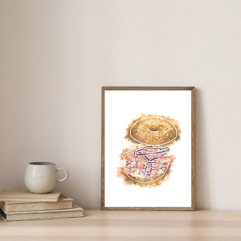 Bagel Art - Etsy