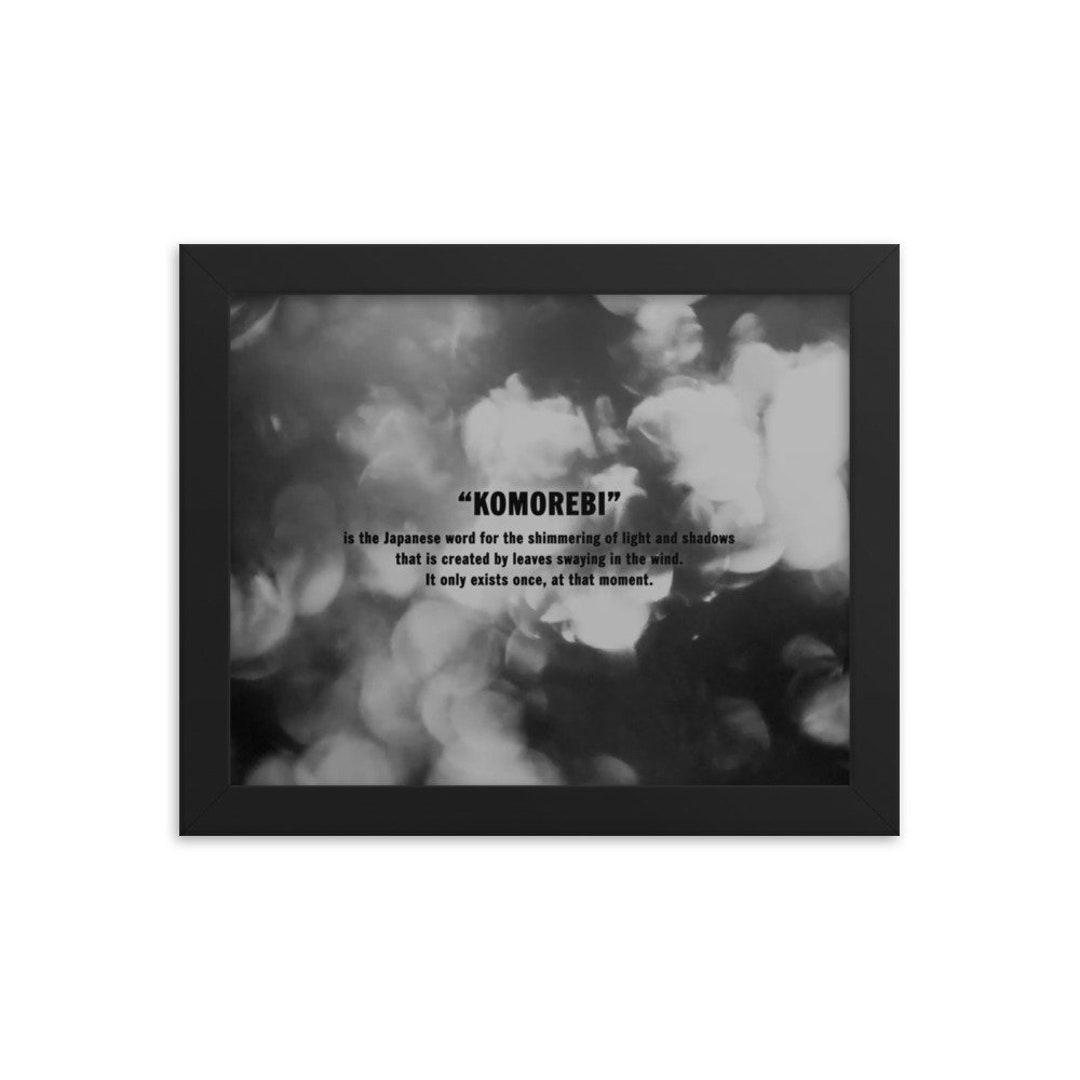 Komorebi Framed Poster - Etsy