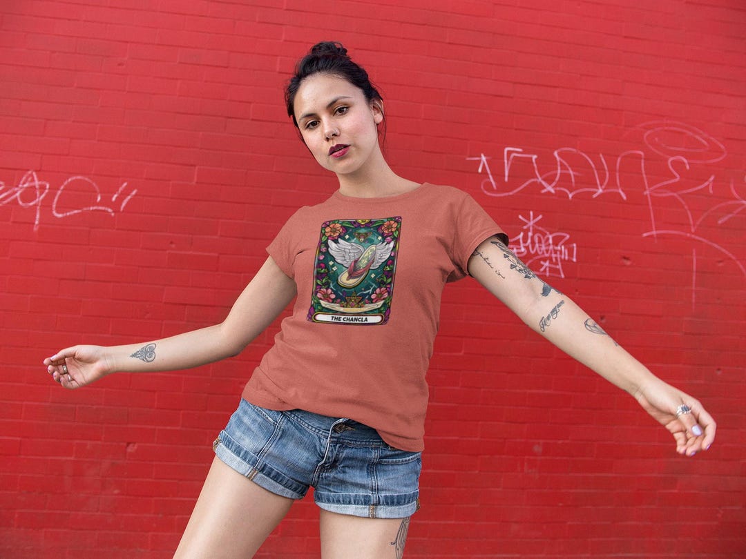 Tarot Card "the Chancla" Unisex Softstyle T-shirt (survived the Chancla ...