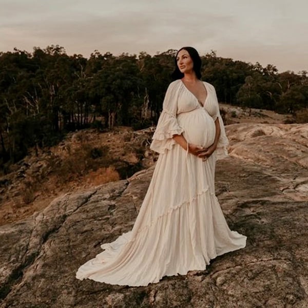 Boho Maternity Dress - Etsy