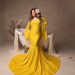 Yellow Maternity Dress, Maternity Gown, Baby Shower Dress, Photoshoot ...